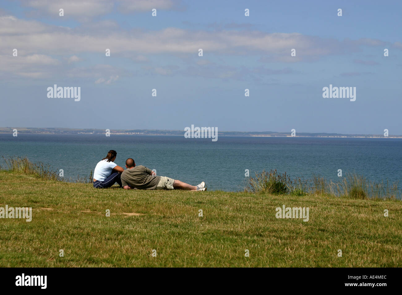 Woman beach top view laying hi-res stock photography and images - Alamy