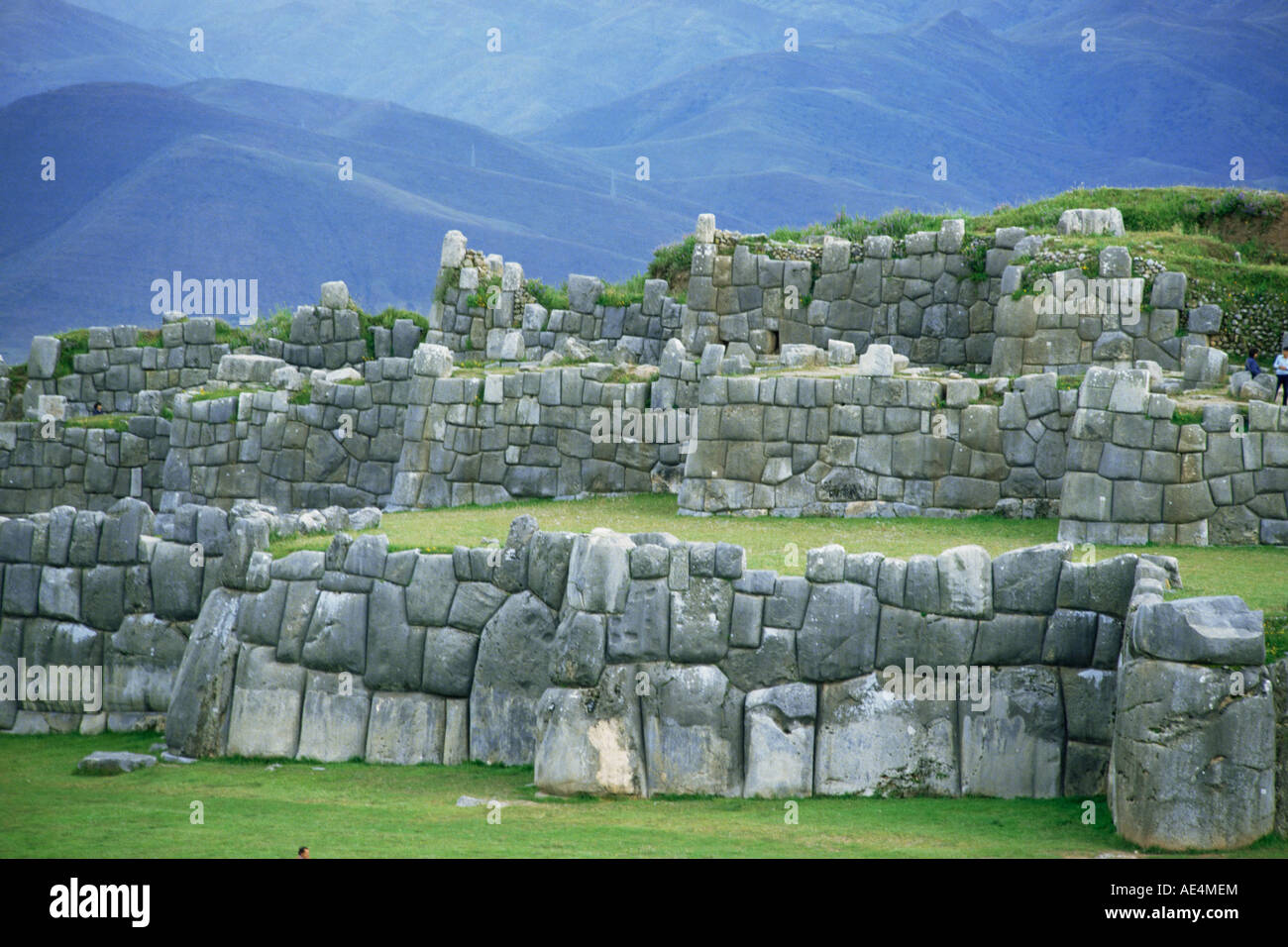Inca masonry, Fortress of Sacsayhuaman, Cusco, Peru, South America ...