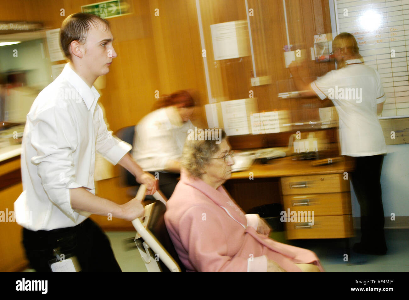 Hospital porter trolley hi-res stock photography and images - Alamy