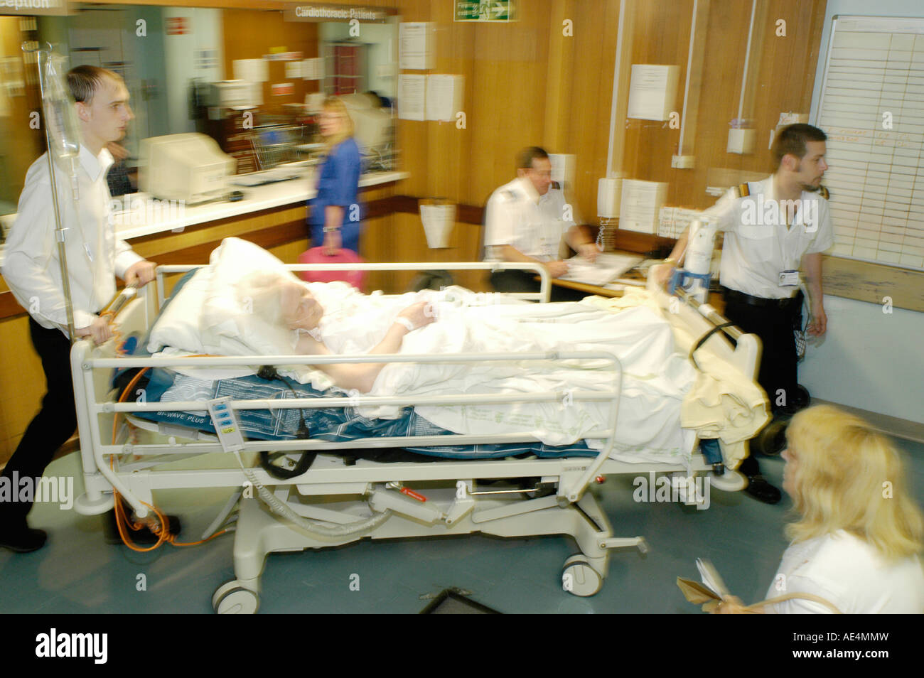 Hospital porter trolley hi-res stock photography and images - Alamy