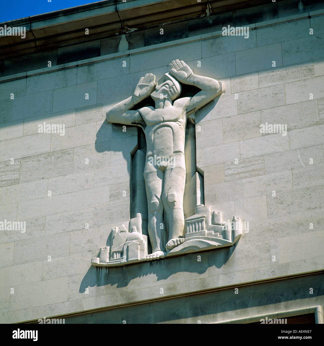 Art deco sculpture carving statue on BBC Radio Headquarters Portland ...