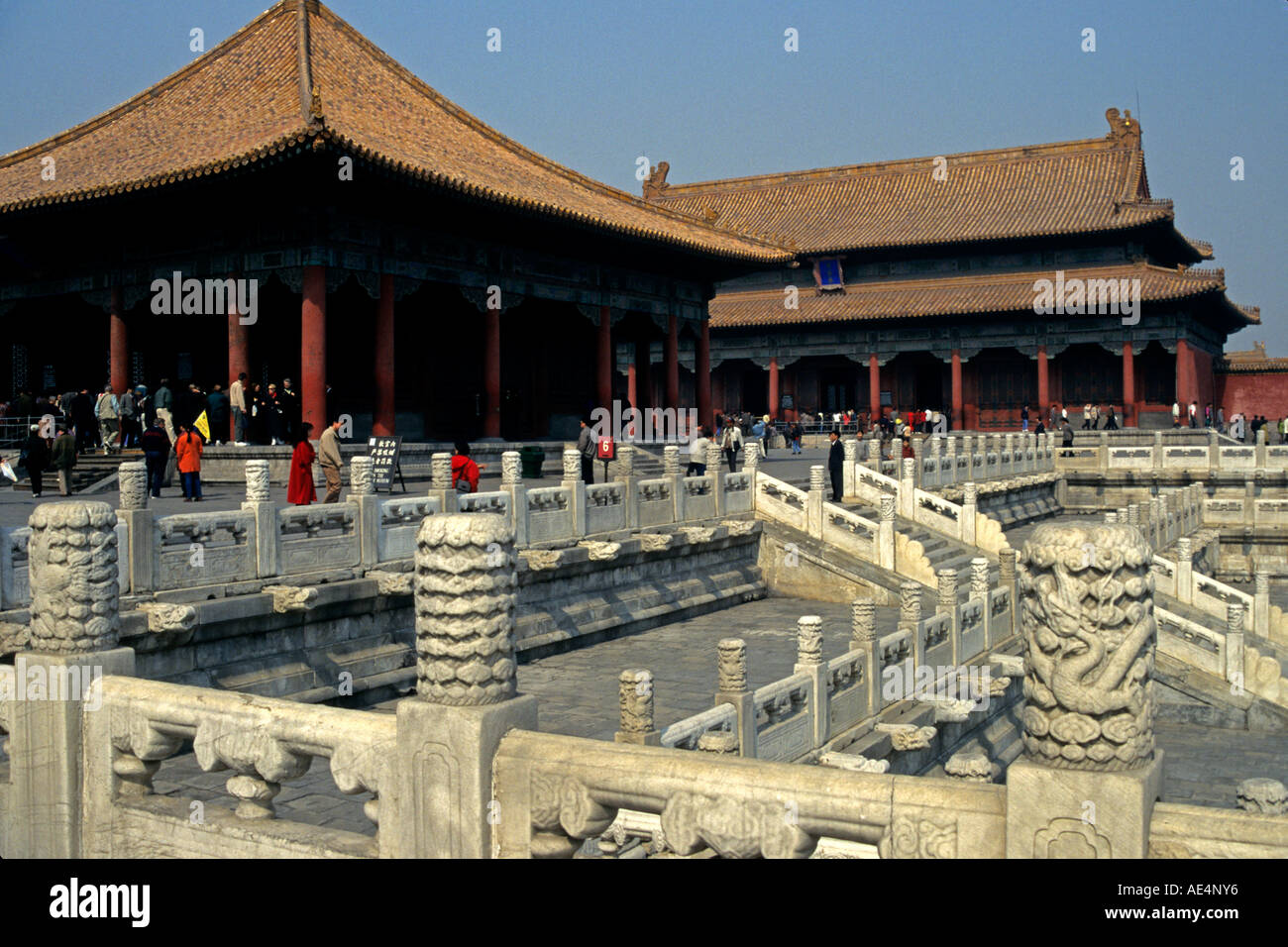Tourists explore The Imperial Palace in The Forbidden City, a UNESCO ...