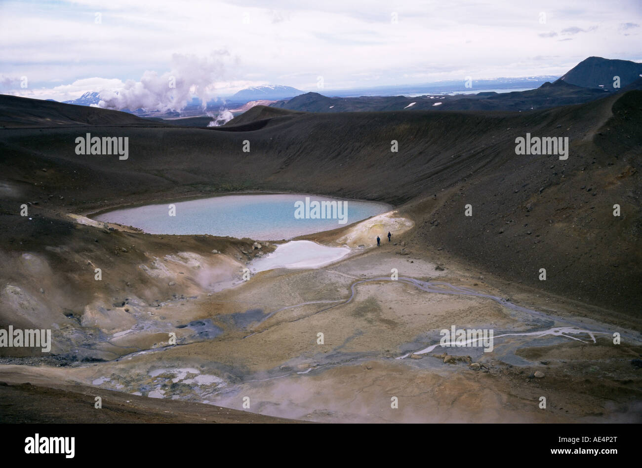 Active volcanic and geothermal region, Krafla, North East area, Iceland ...