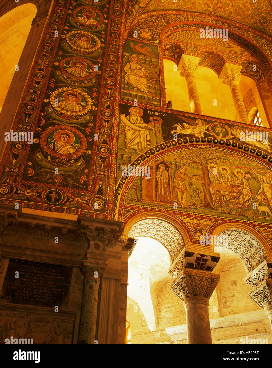 Mosaics, St. Vitalis church, Ravenna, Emilia-Romagna, Italy, Europe ...