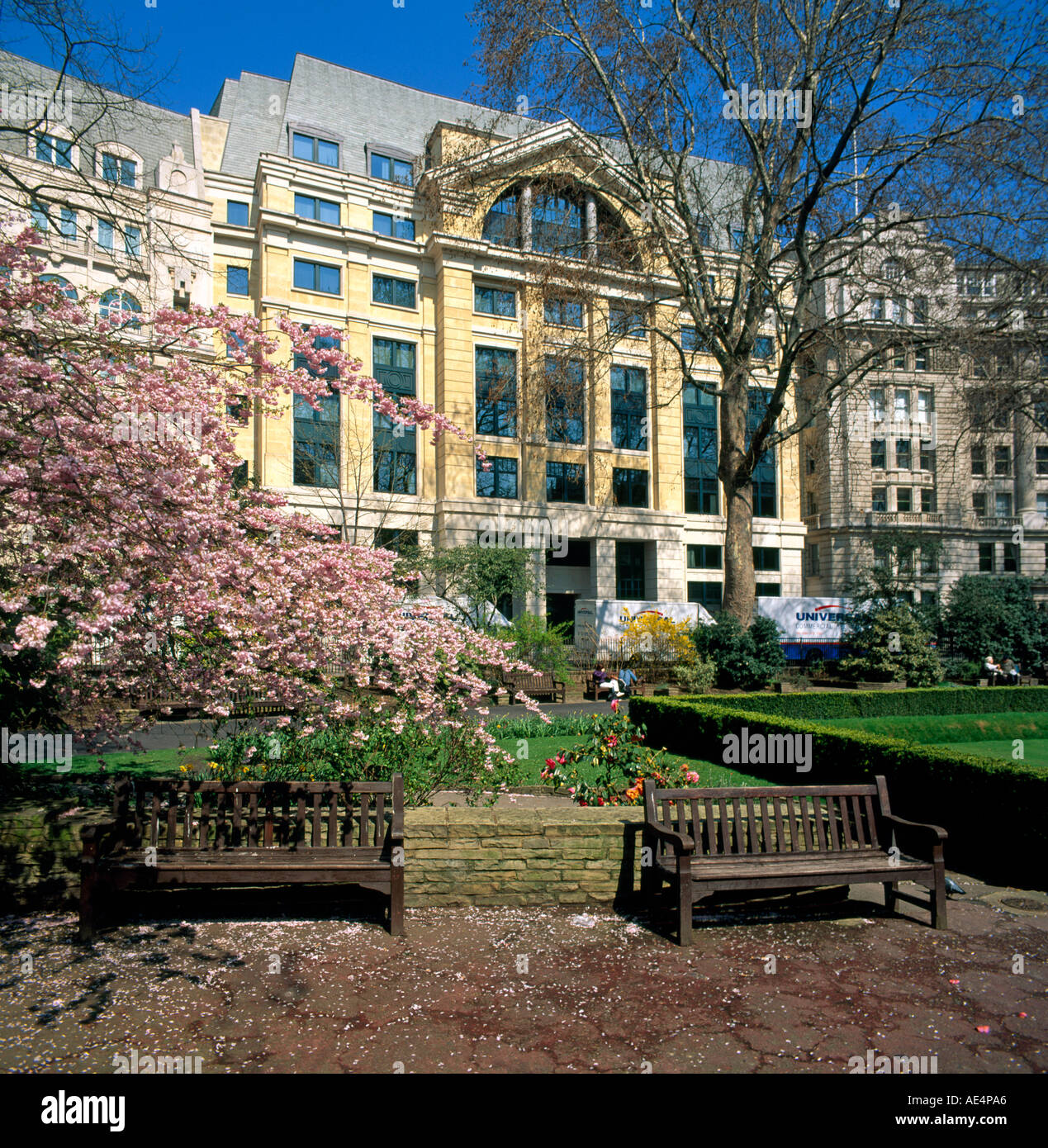 Office building in Finsbury Square in spring City of London EC3 England ...
