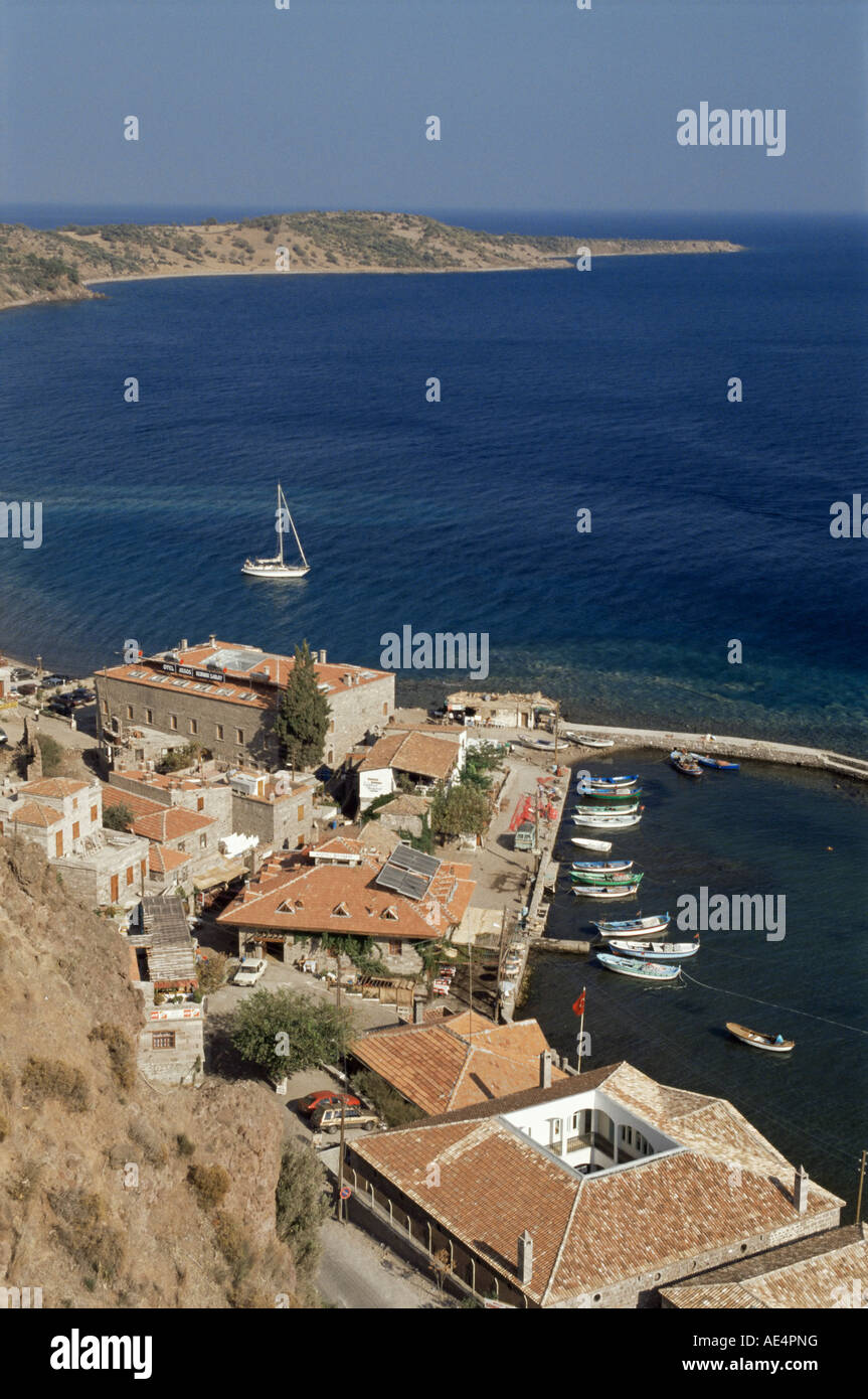 Fishing port on the Gulf of Edremit, Behramakale, Assos, Turkey, Aegean ...