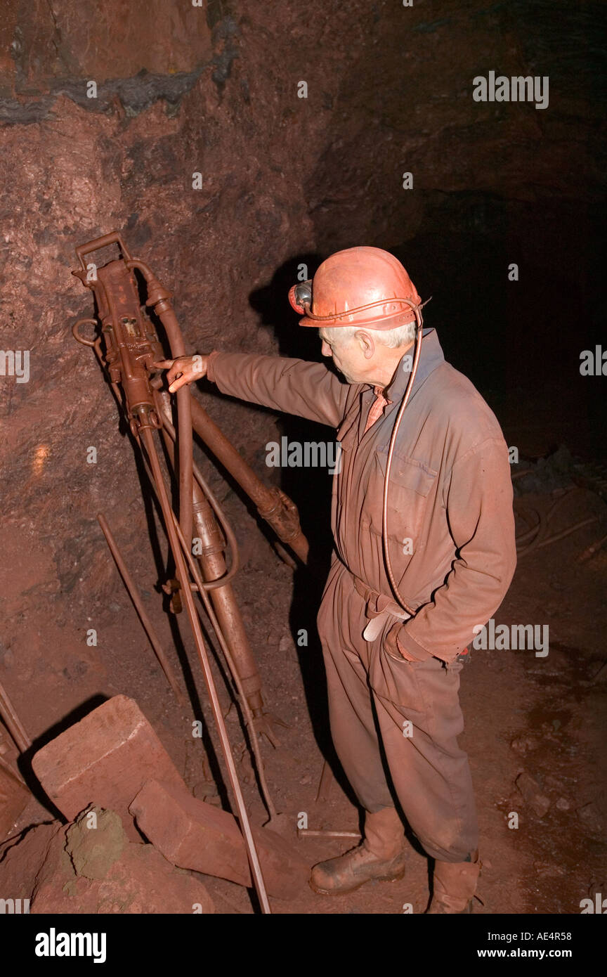 drilling machine used for making dynamite charge holes in Florence ...