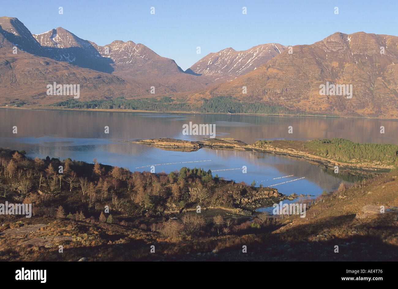 Loch Tooridon on the west coast of Scotland near Applecross, Scotland ...