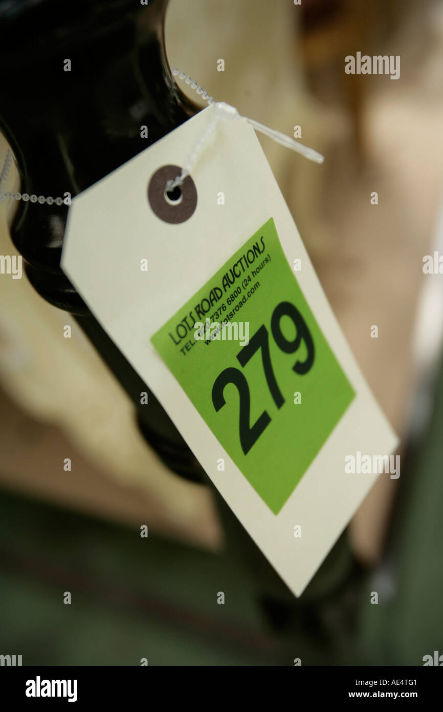 Lots Road lot number Stock Photo - Alamy