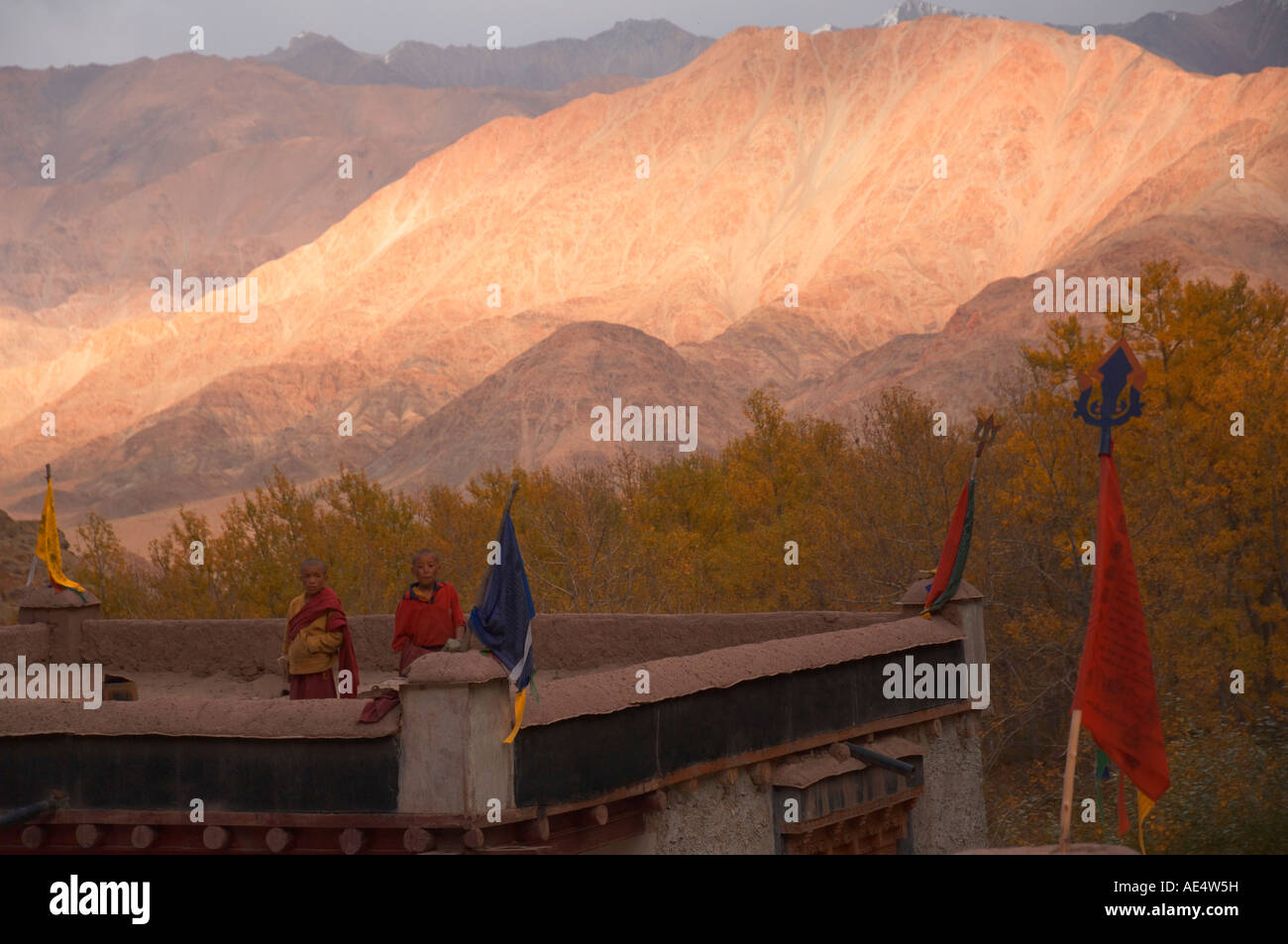 View from Hemis gompa (monastery), Hemis, Ladakh, Indian Himalayas ...