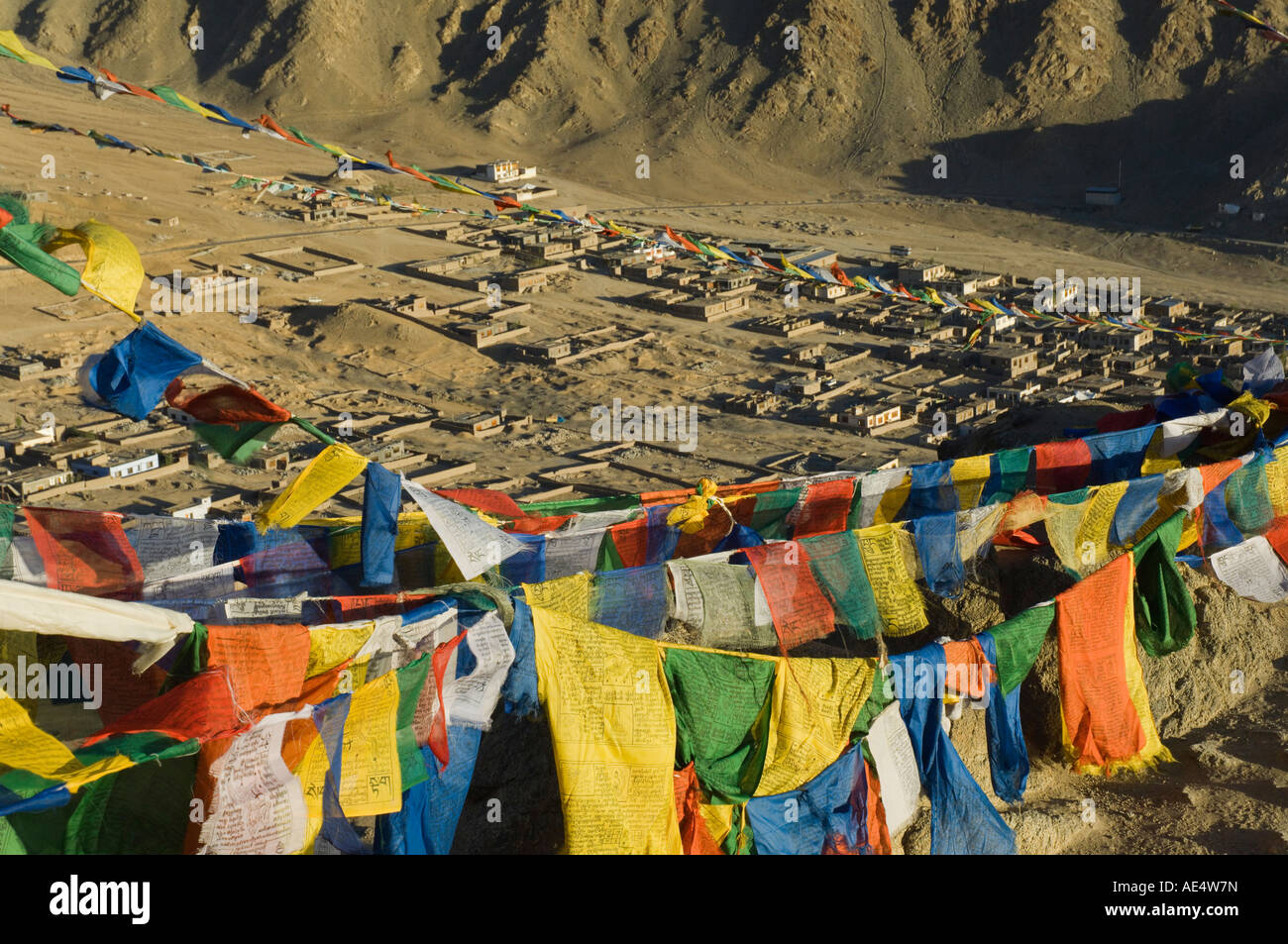 Prayer flags, Leh, Ladakh, Indian Himalaya, India, Asia Stock Photo - Alamy