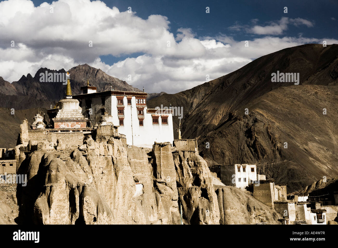 Lamayuru gompa (monastery), Lamayuru, Ladakh, Indian Himalayas, India ...