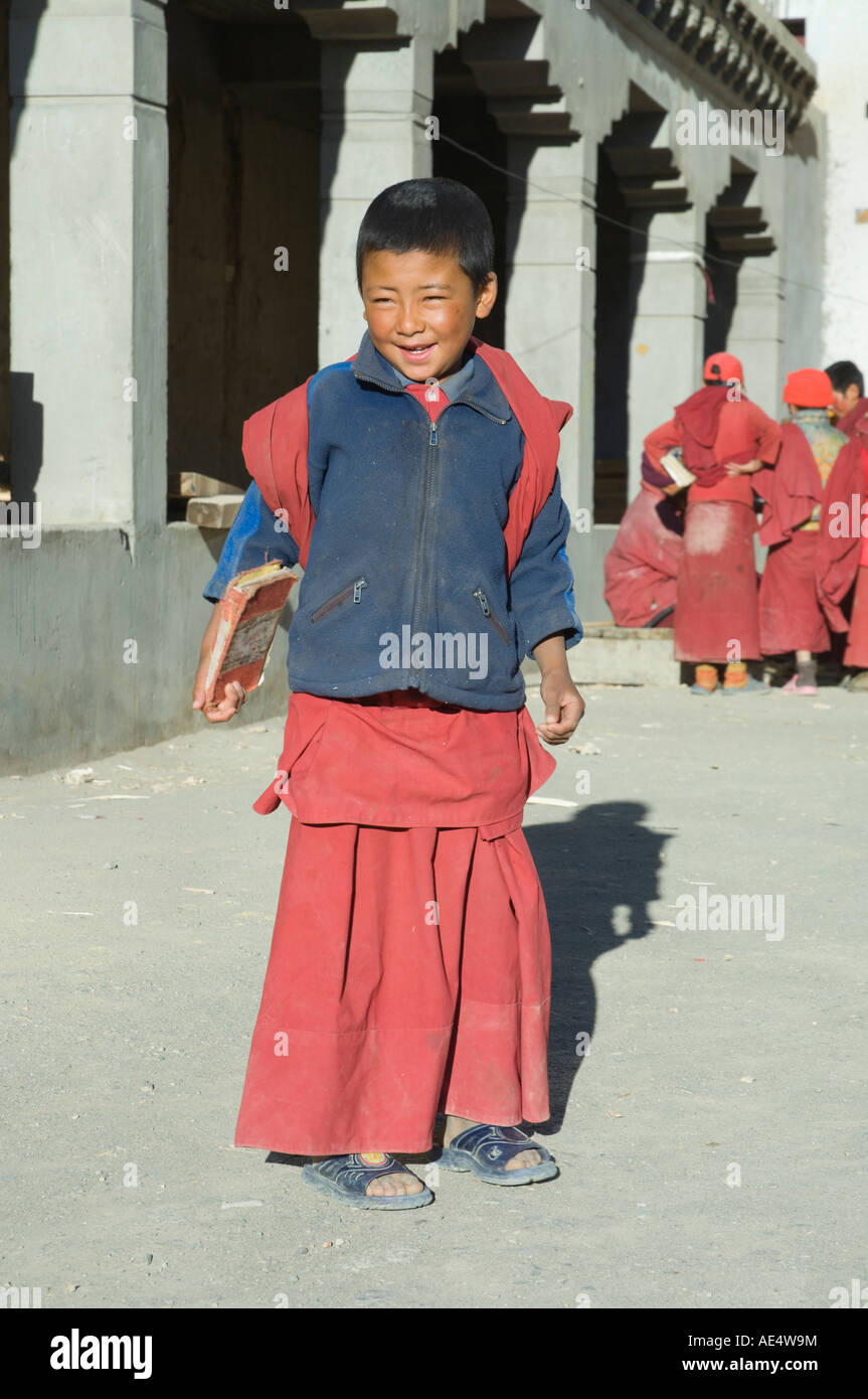 Young monk, Lamayuru gompa (monastery), Lamayuru, Ladakh, Indian ...