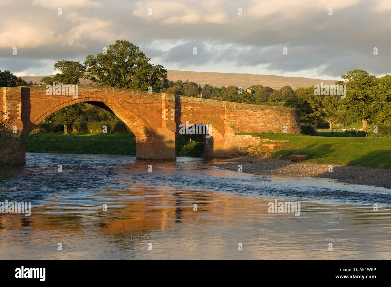 Eden Bridge, River Eden, Lazonby, Eden Valley, Cumbria, England, United ...