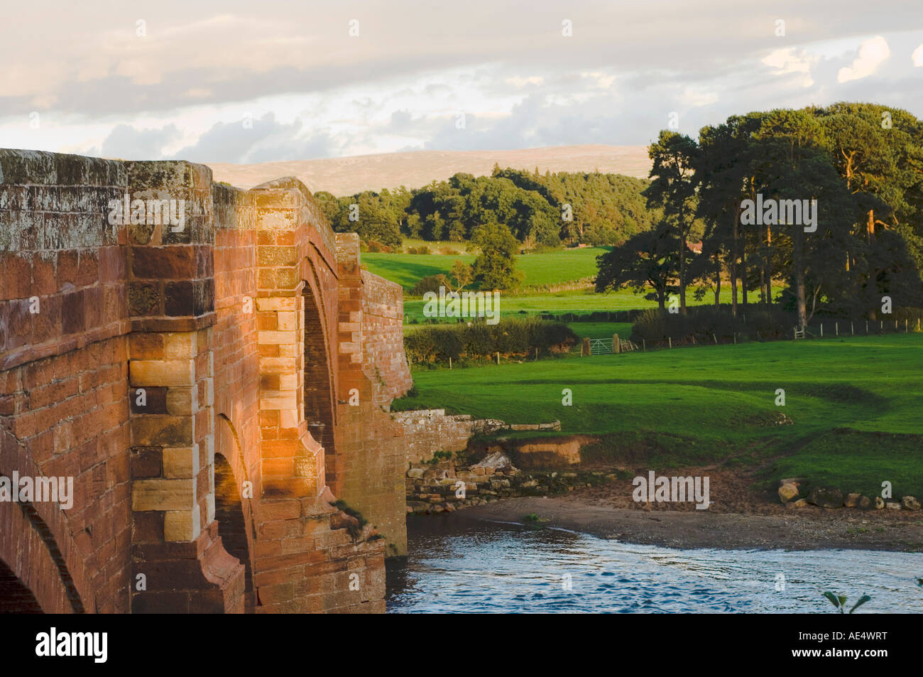 Eden Bridge, River Eden, Lazonby, Eden Valley, Cumbria, England, United ...
