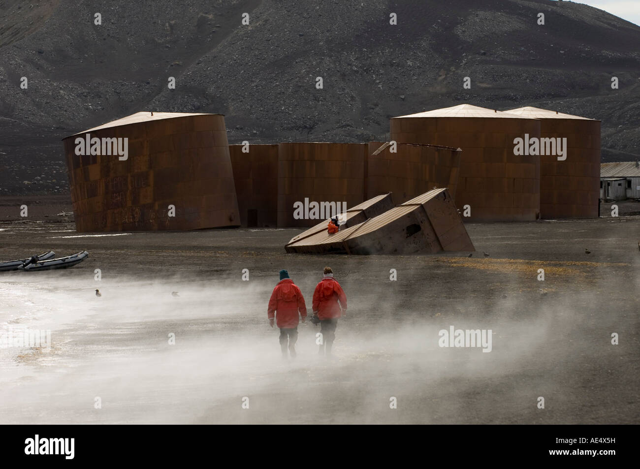 Abandoned whaling station, Telephone Bay, Deception Island, South ...