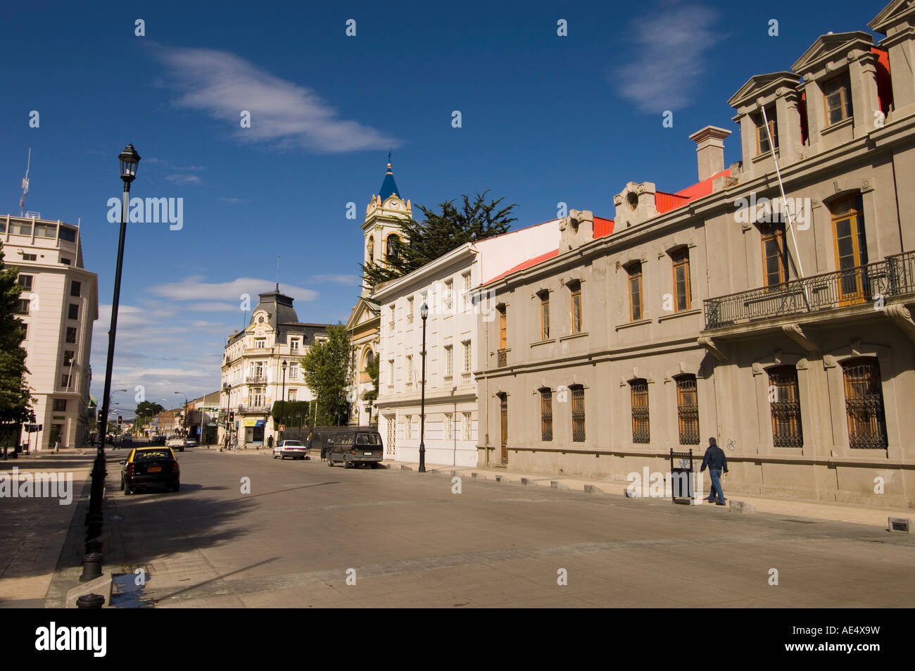 Main square, Punta Arenas, Patagonia, Chile, South America Stock Photo ...