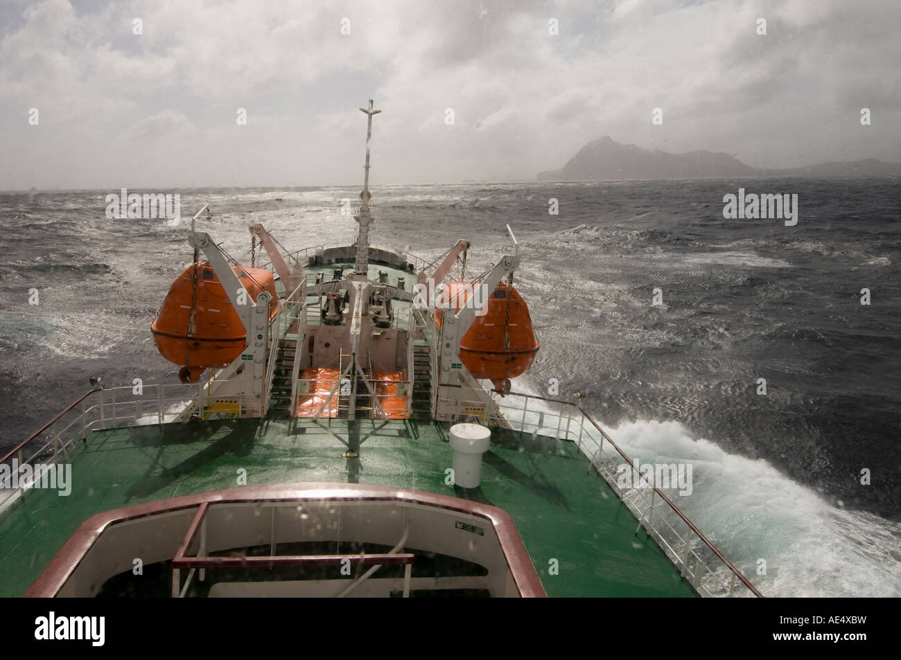 Antarctic Dream navigation on rough seas near Cape Horn, Drake Passage ...