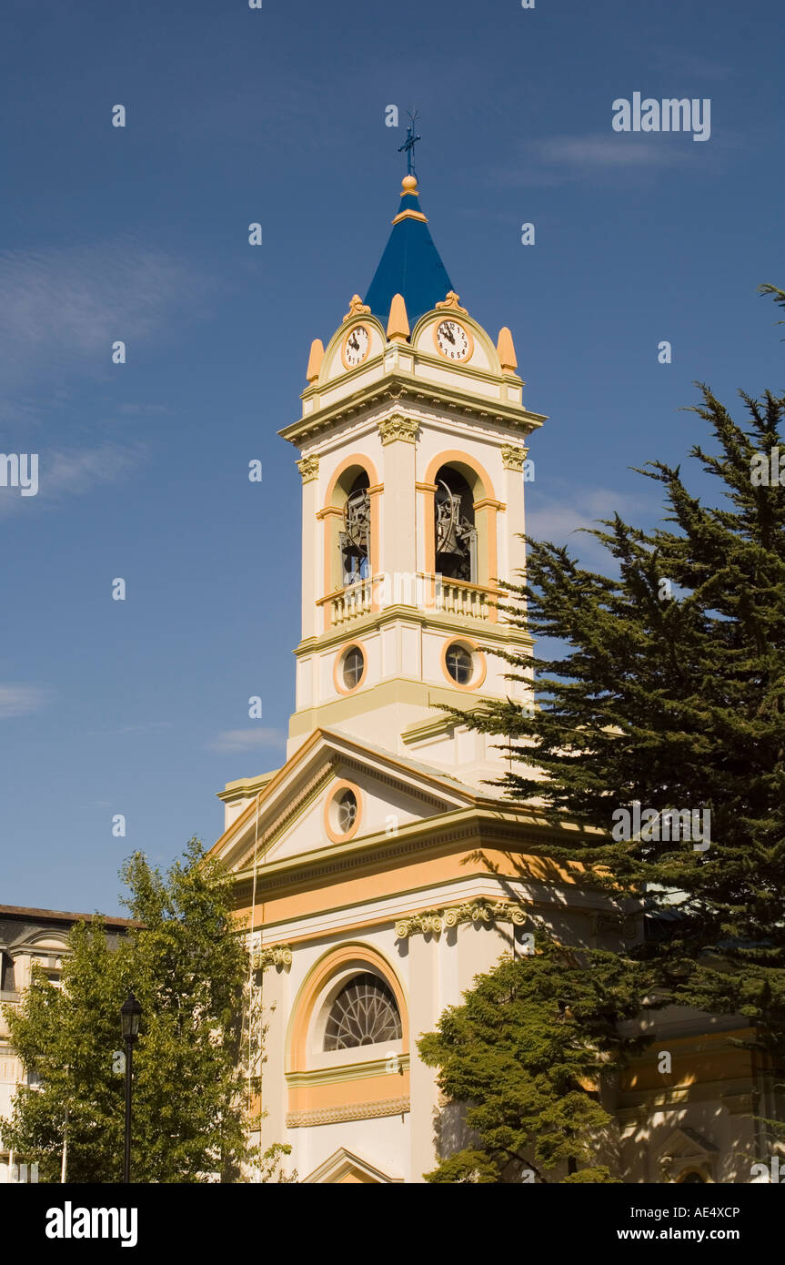 Cathedral, main square, Punta Arenas, Patagonia, Chile, South America ...
