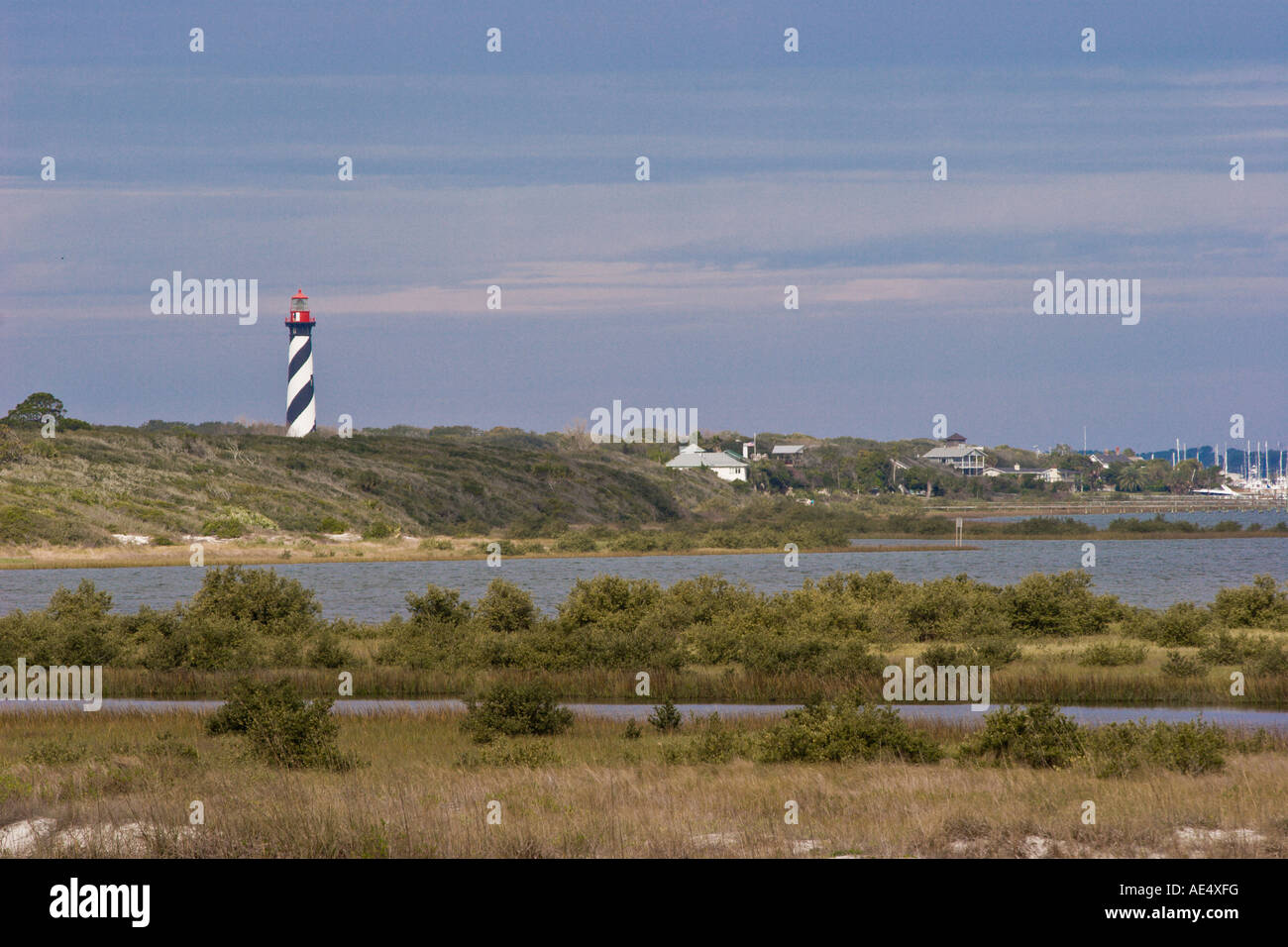 St. Augustine lighthouse on landscape Stock Photo - Alamy