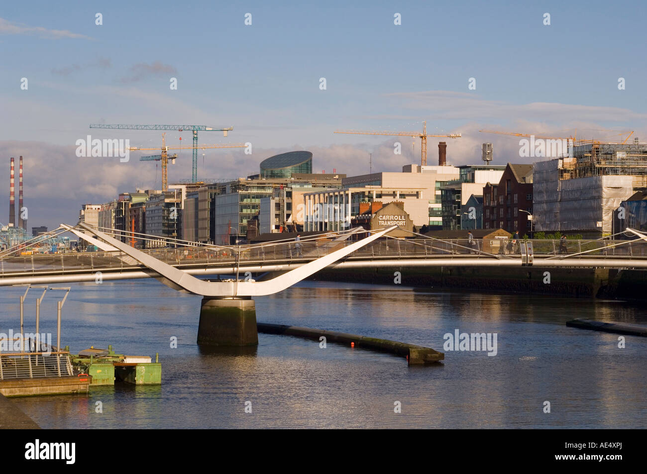 Bridge over Liffey River, Dublin, County Dublin, Republic of Ireland ...