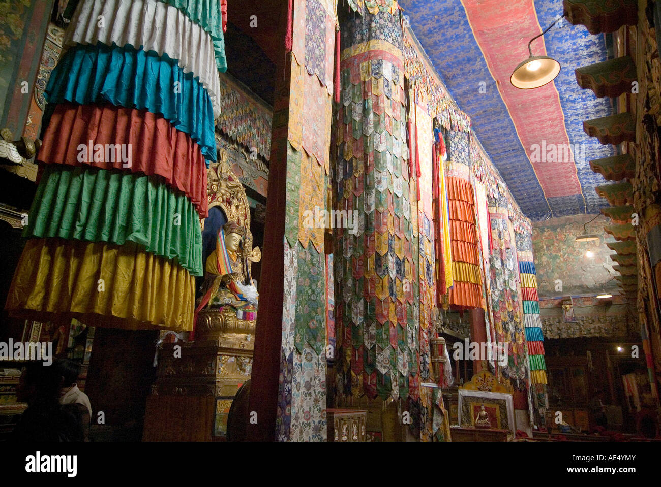 Main prayer hall, Samye Monastery, Tibet, China, Asia Stock Photo - Alamy
