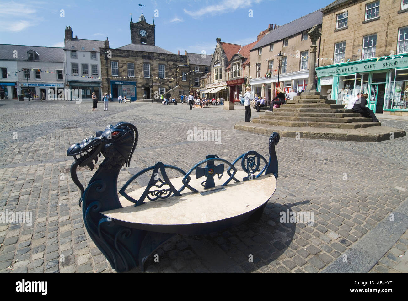 Alnwick Marketplace, Alnwick, Northumberland, England, United Kingdom ...