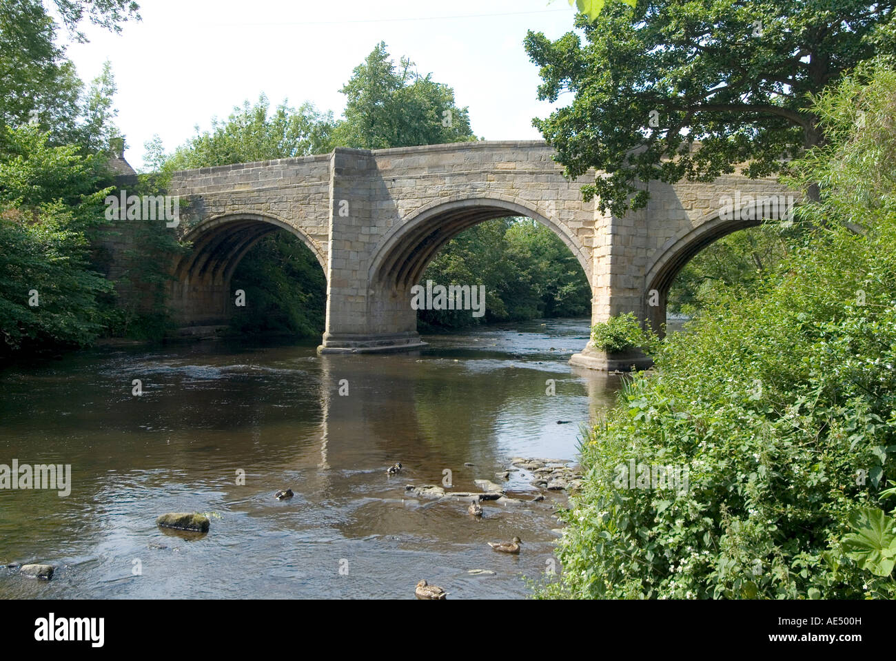 Baslow Bridge, Derbyshire, Peak District National Park, England, United ...