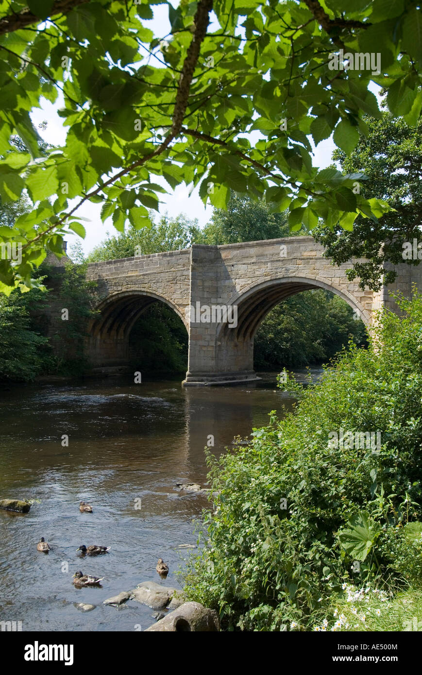 Baslow Bridge, Derbyshire, Peak District National Park, England, United ...