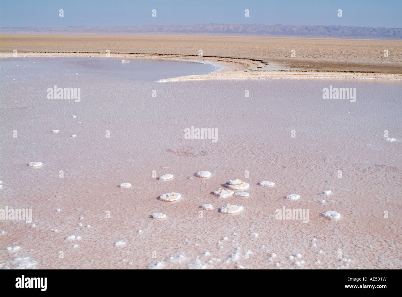 Salt Lake, Chott el Jerid, Tunisia, North Africa, Africa Stock Photo ...