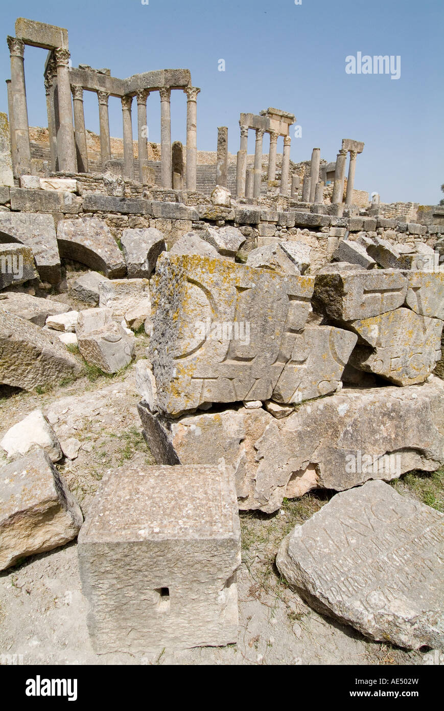 Ancient Roman city of Thugga (Dougga), UNESCO World Heritage Site ...