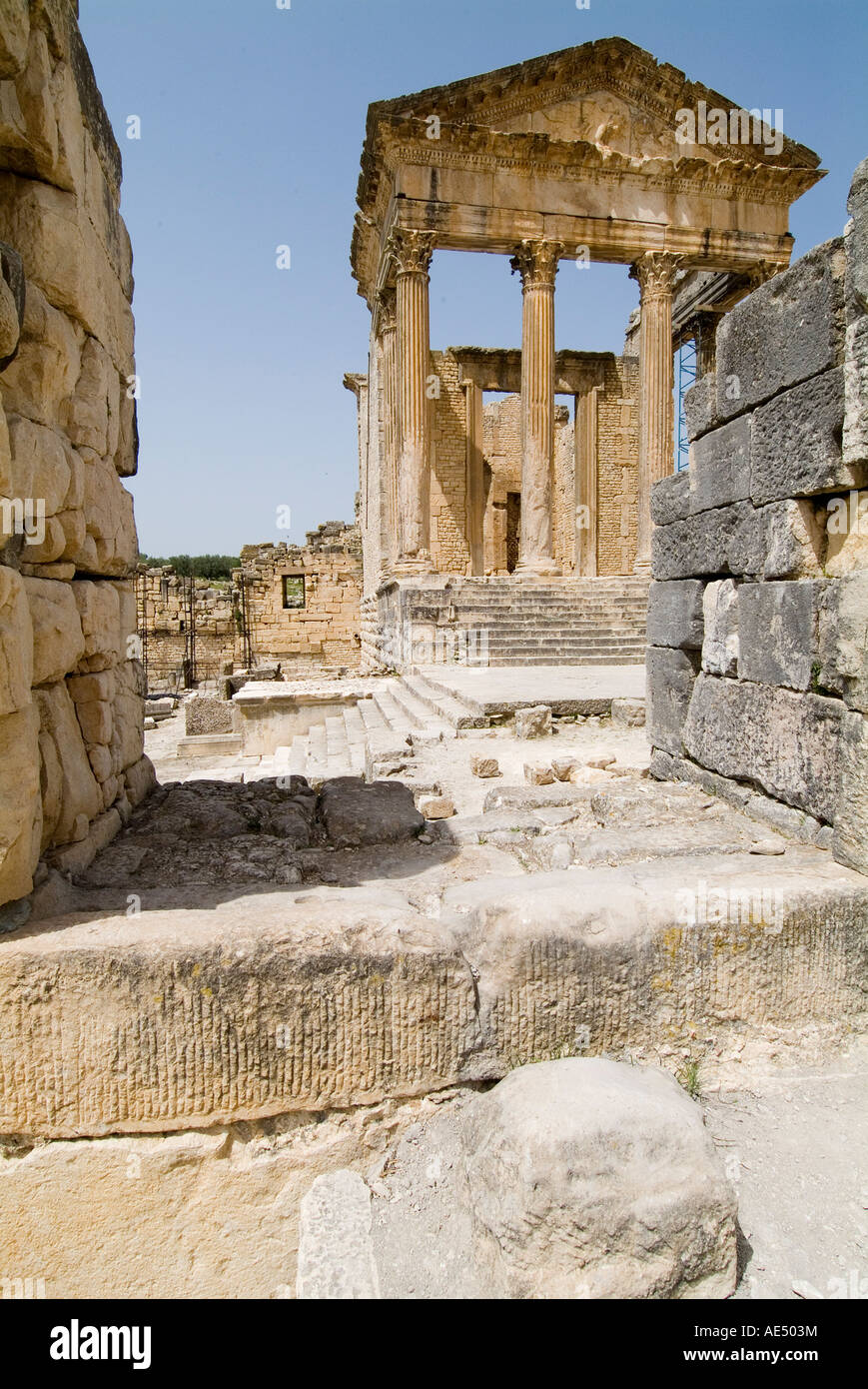 Ancient Roman city of Thugga (Dougga), UNESCO World Heritage Site ...