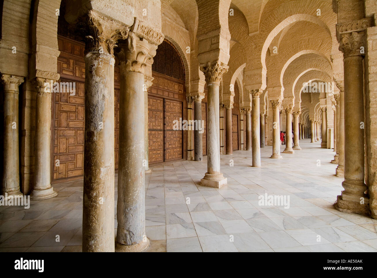 Mosque Okba (the Great Mosque), Kairouan, UNESCO World Heritage Site ...