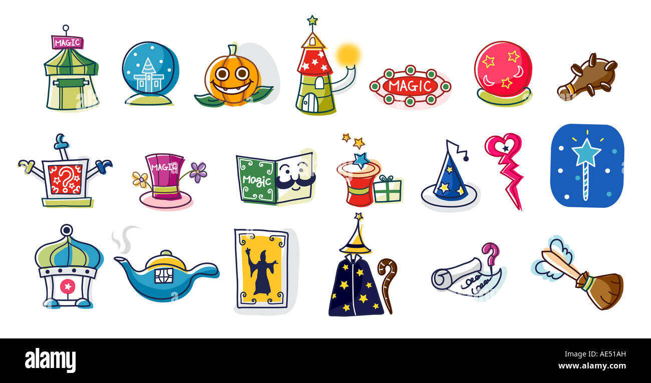 Close-up of various types of objects Stock Photo - Alamy