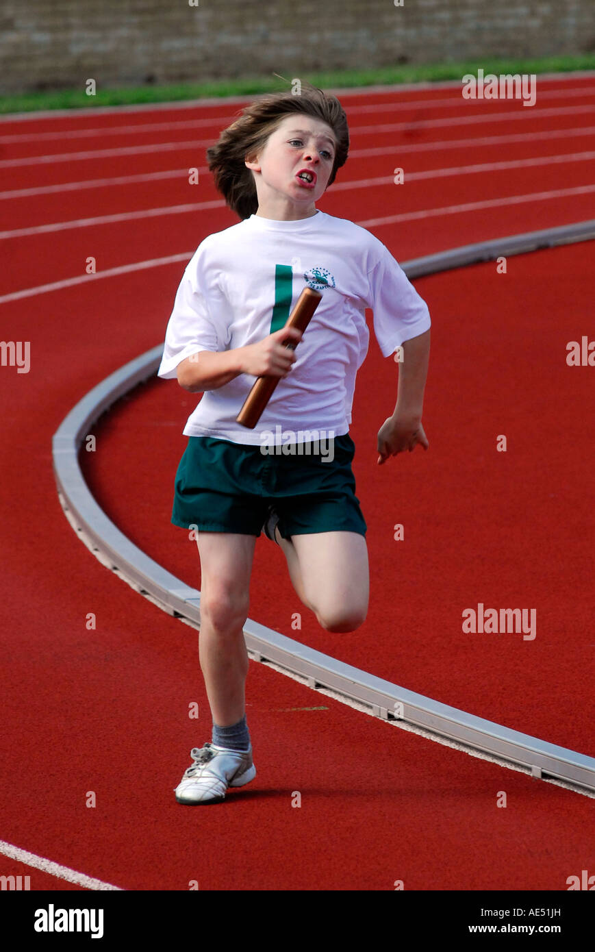 School relay athletics event Twickenham Middlesex Stock Photo - Alamy
