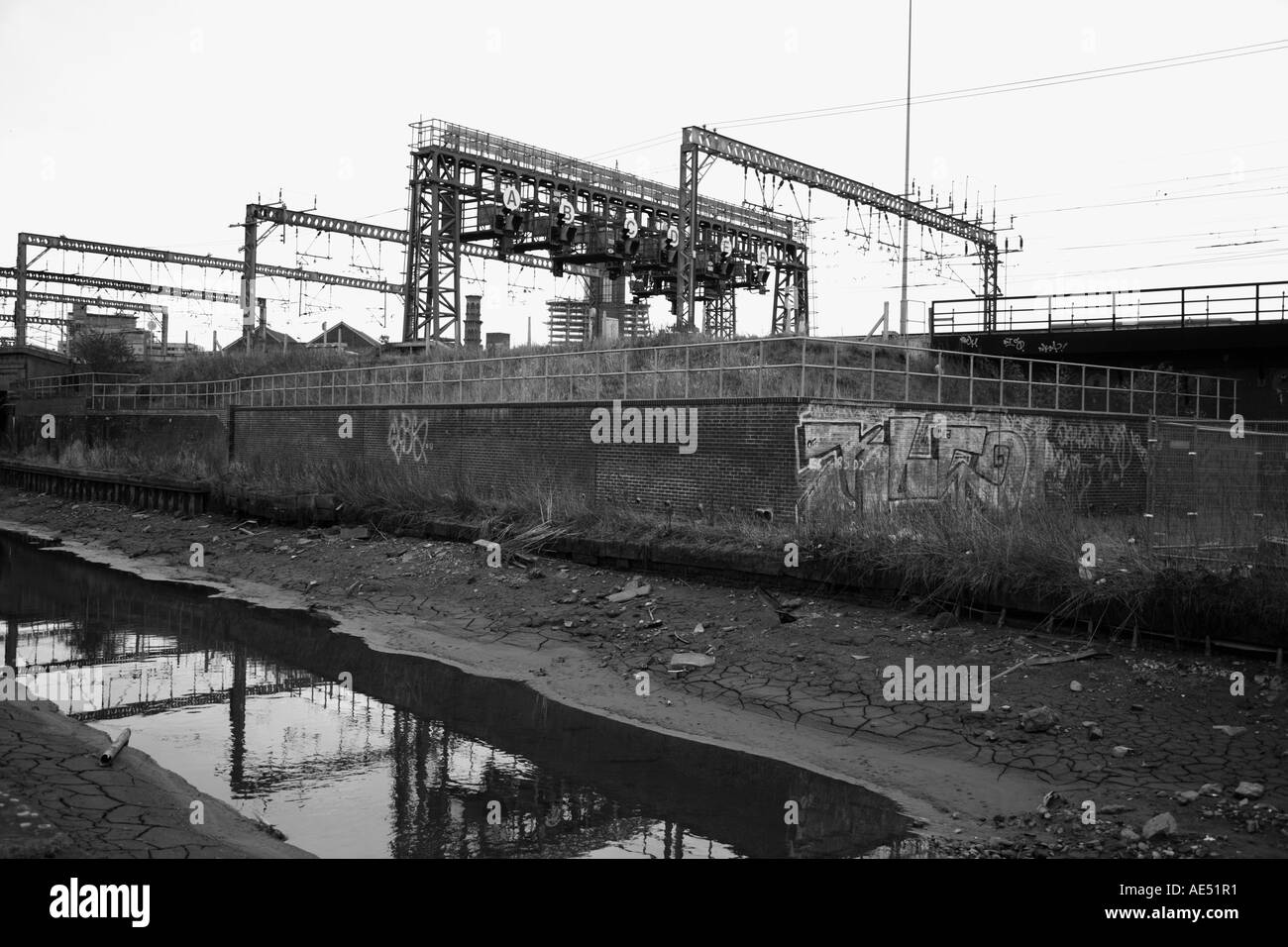 Inner City Railway Stock Photo - Alamy