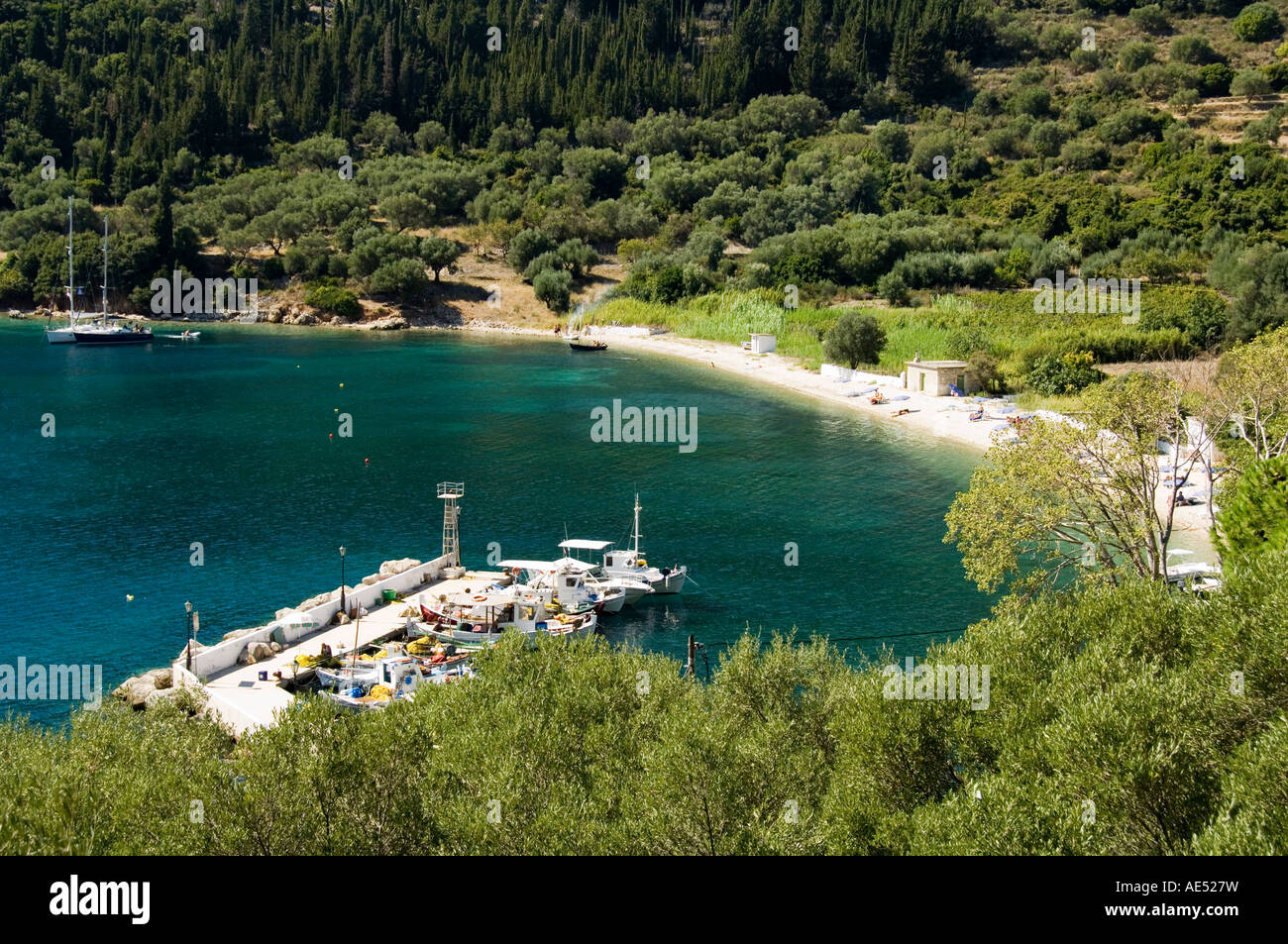 Poli Bay, Vathy, Ithaka, Ionian Islands, Greece, Europe Stock Photo - Alamy