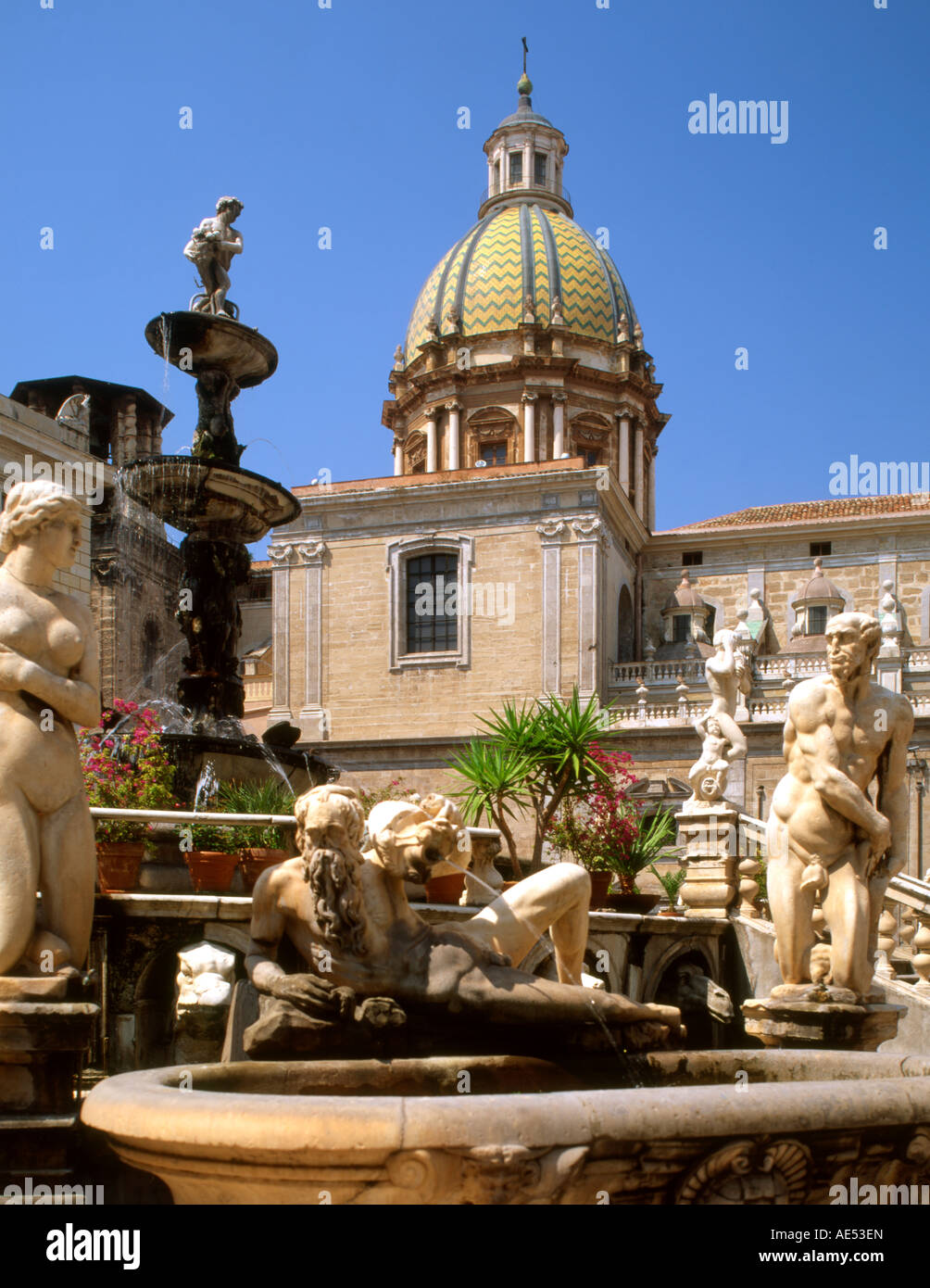 Piazza Pretoria, Palermo, Sicily, Italy, Europe Stock Photo - Alamy