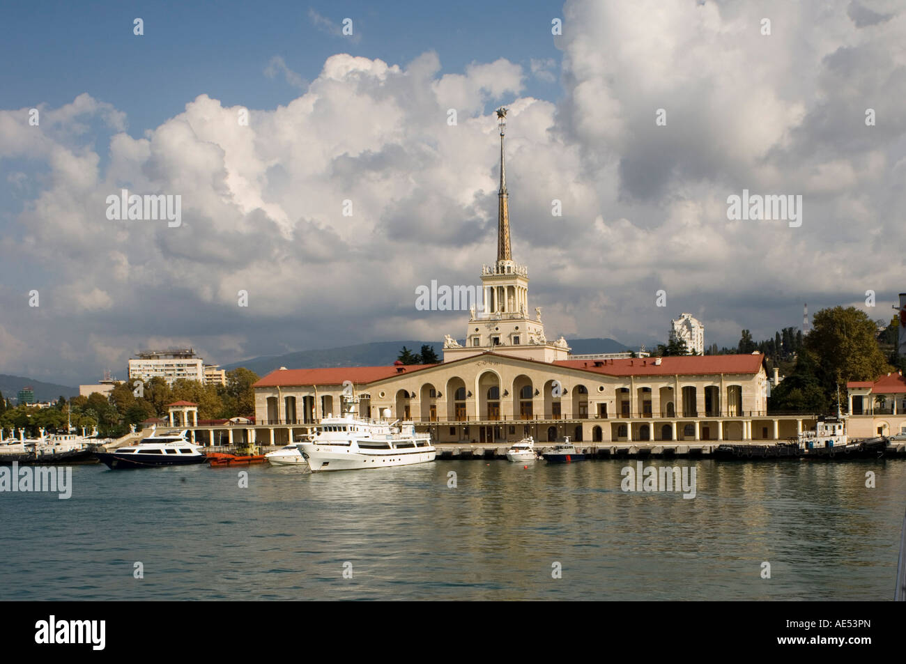 The Sea Terminal in the port of Sochi, Russia, Europe Stock Photo - Alamy