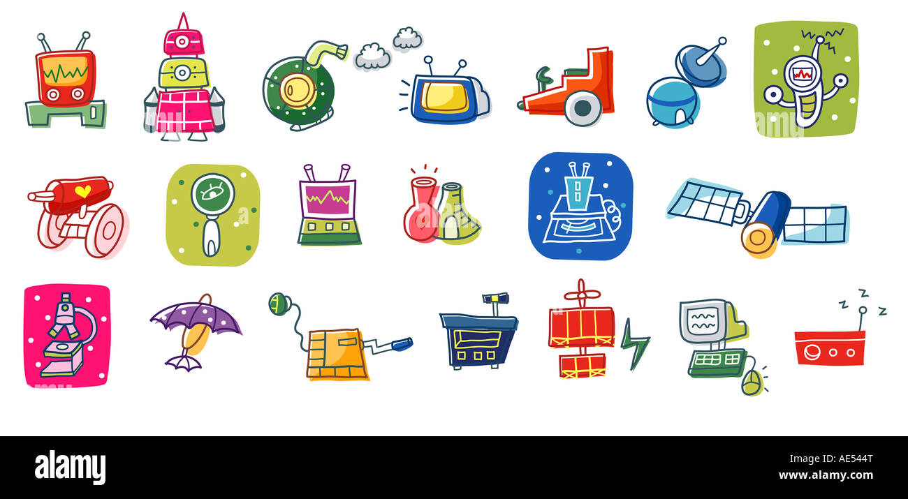 Close-up of different types of objects Stock Photo - Alamy