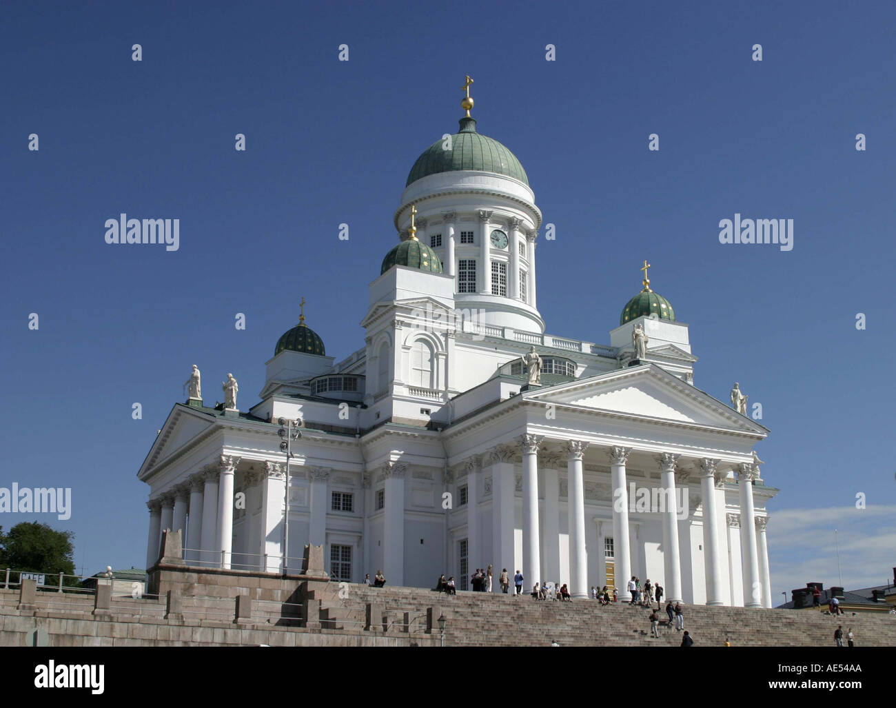 Helsinki Russian Orthodox Cathedral in Senate Square,Finland Stock ...