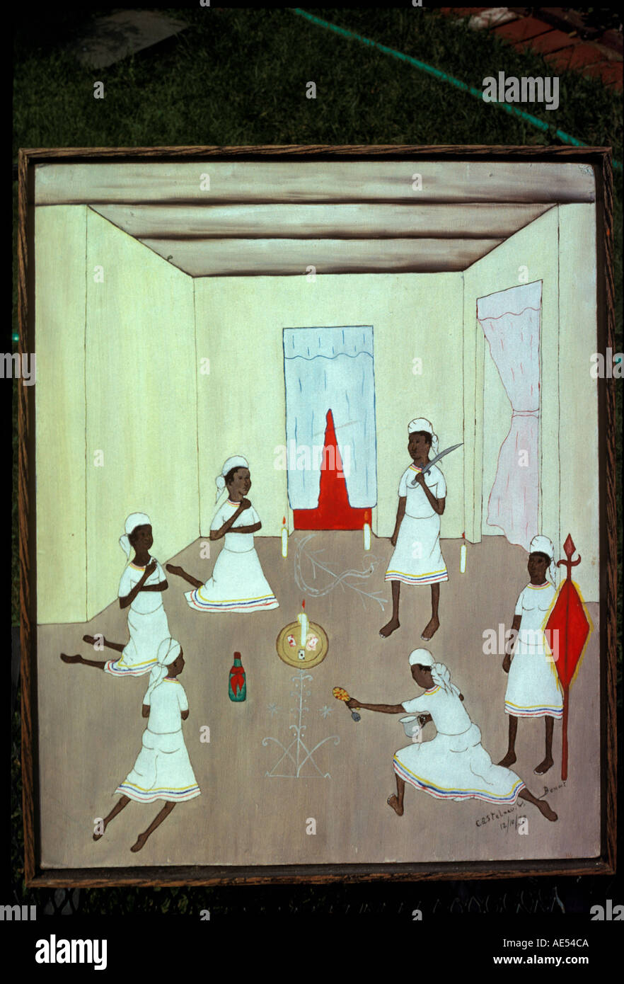 Caribbean Haitian oil Voodoo ceremony Stock Photo - Alamy