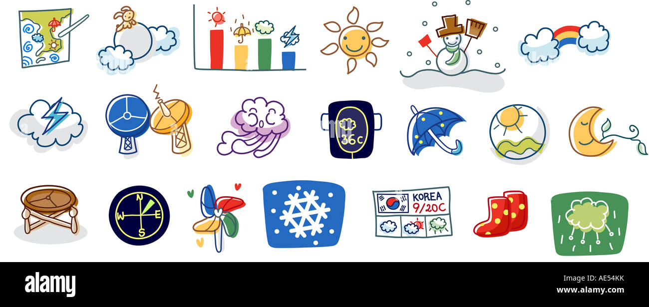 Close-up of weather related objects Stock Photo - Alamy