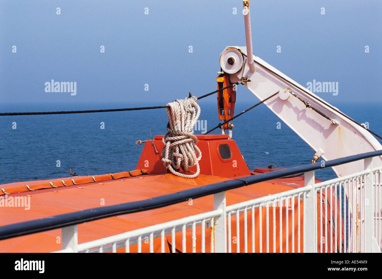 Lifeboats on cross channel ferry hi-res stock photography and images ...