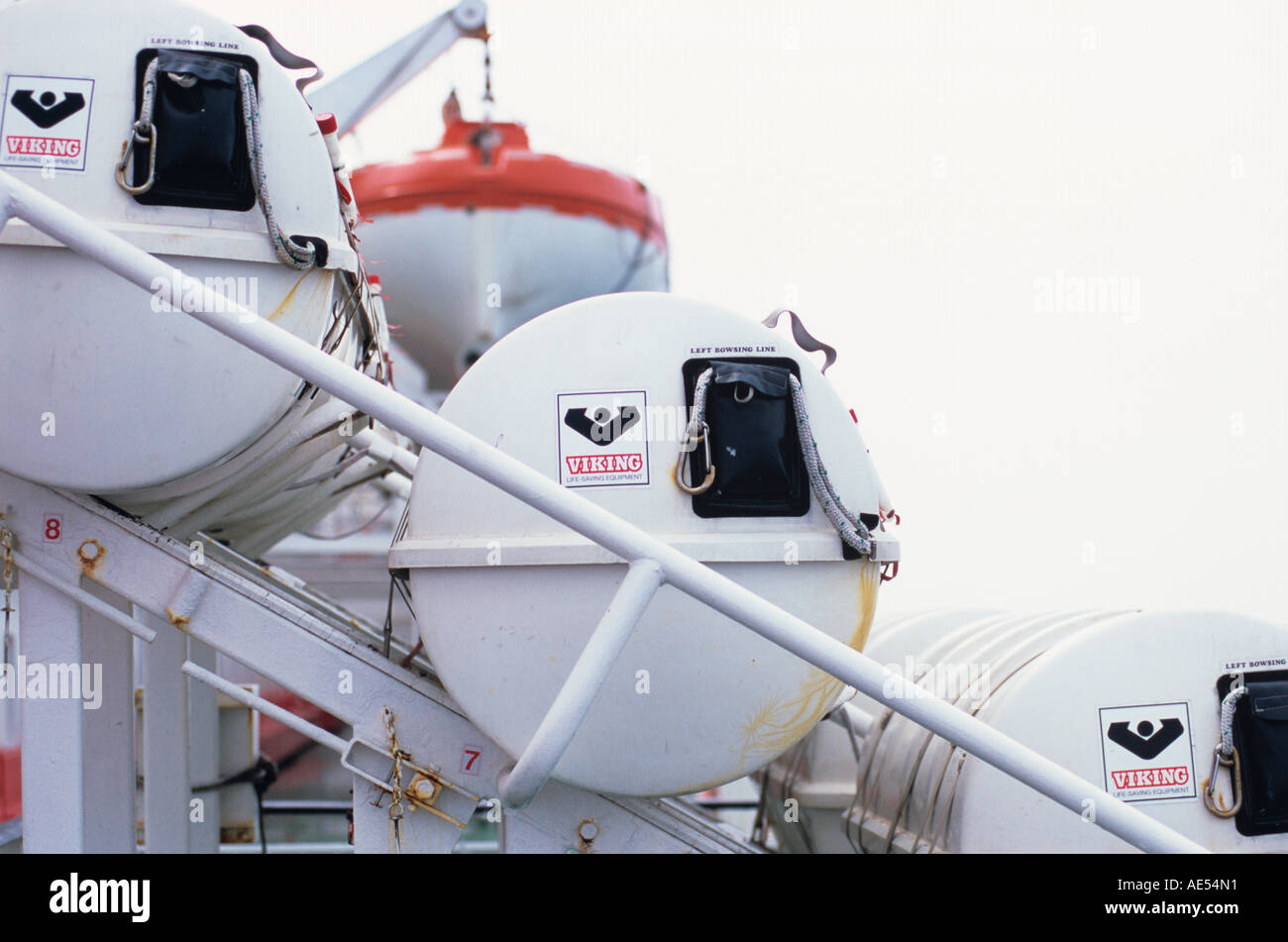nile inflatable automatic liferafts aboard the p and o ferry/ferries ...
