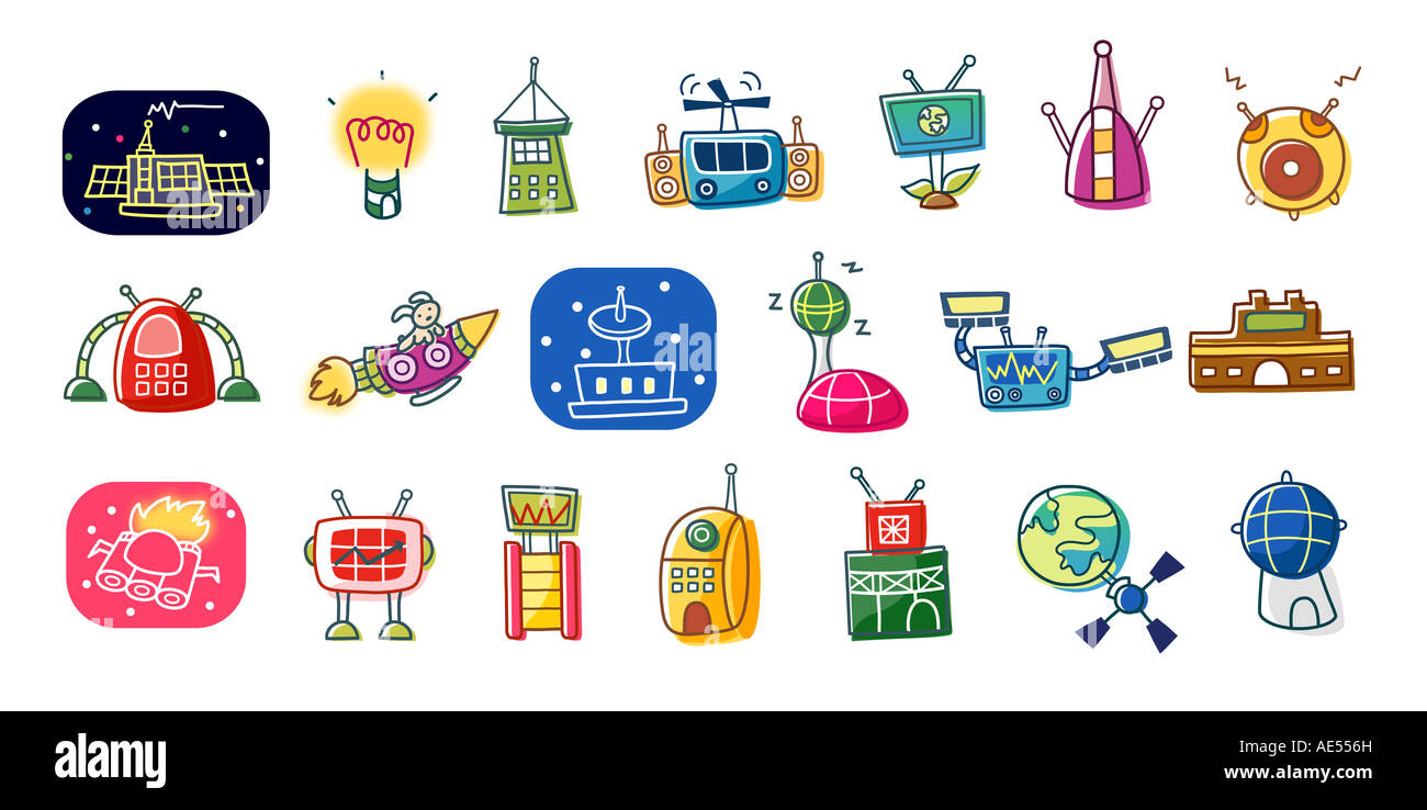 Close-up of electronic objects Stock Photo - Alamy