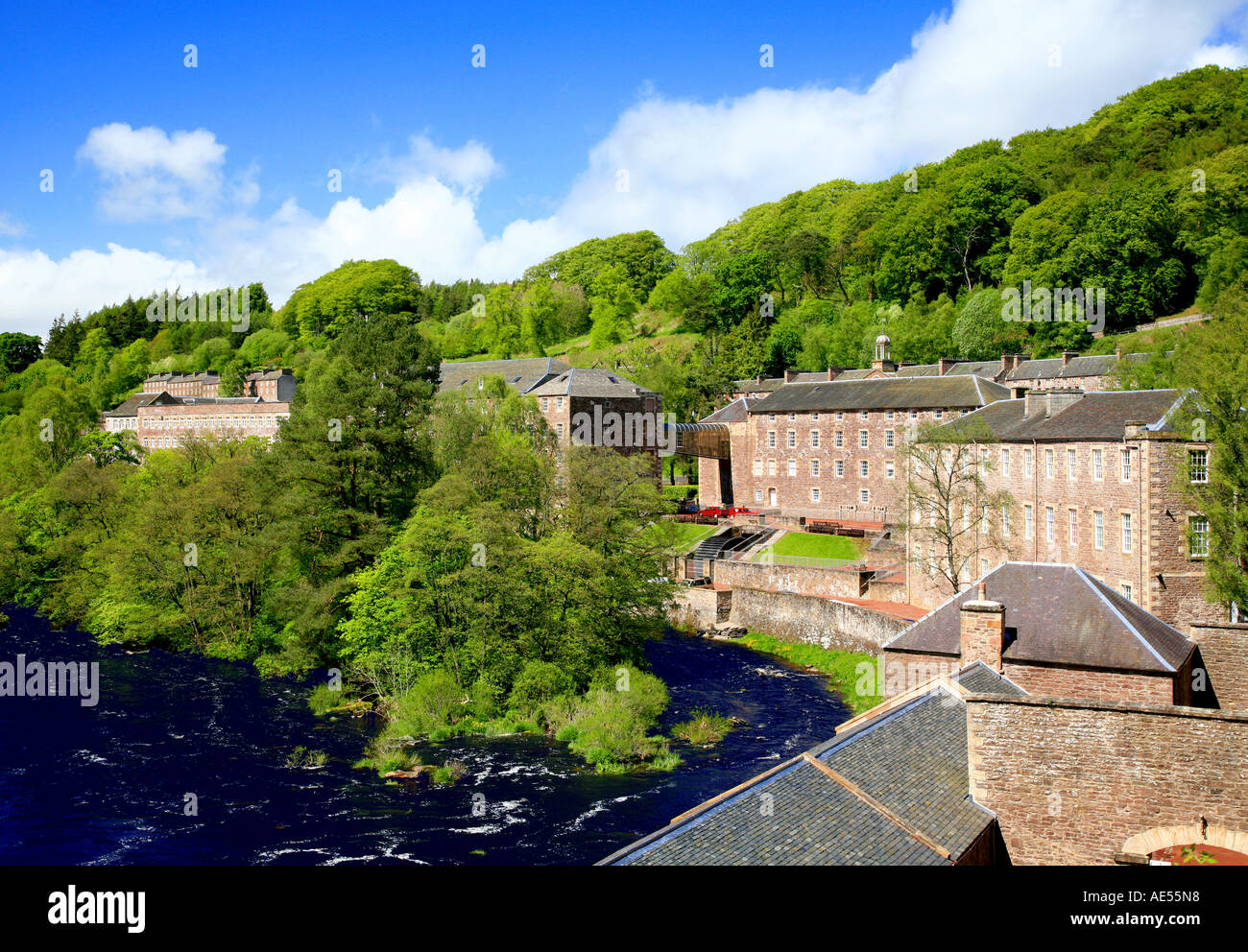 UK Scotland Lanark New Lanark World Heritage Site Stock Photo - Alamy