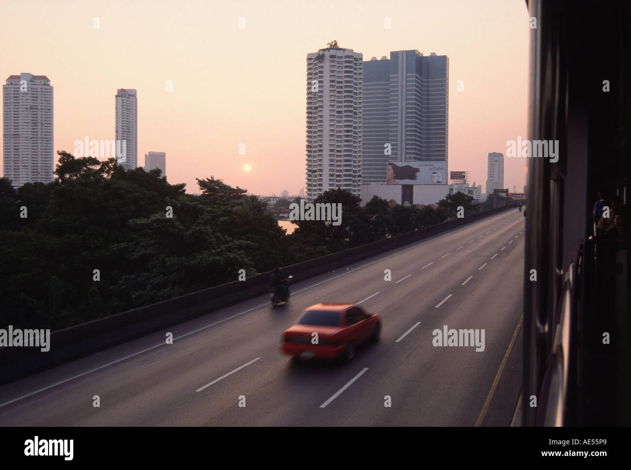 Sathorn Bridge Bangkok 2004 Stock Photo - Alamy