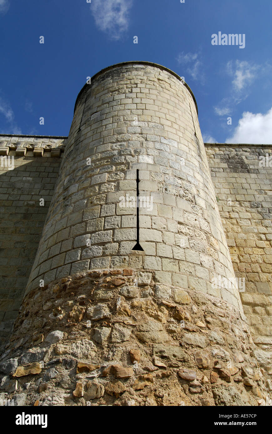 Round defensive turret of chateau, Le Grand-Pressigny (37350), Indre-et ...