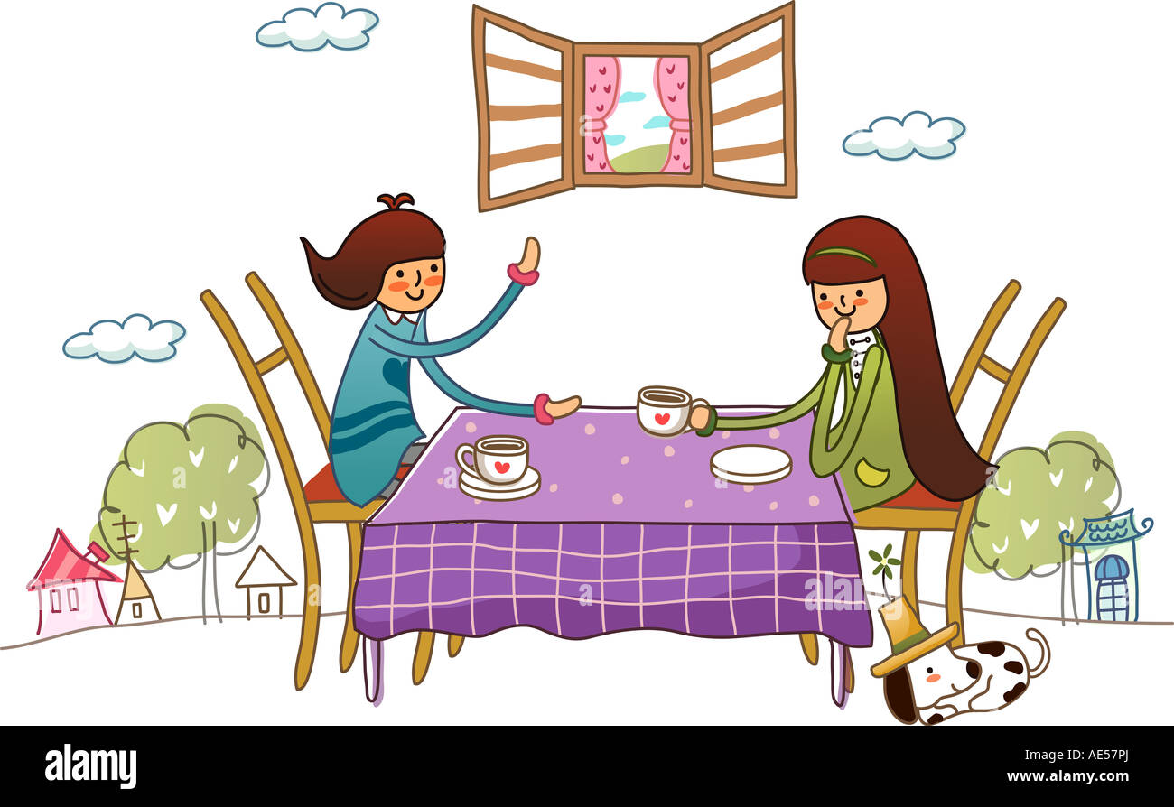 Adults table Cut Out Stock Images & Pictures - Alamy